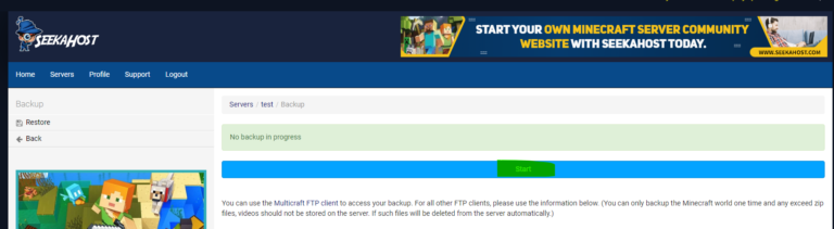 How To Backup or Restore Your Minecraft World on a Server | SeekaHost